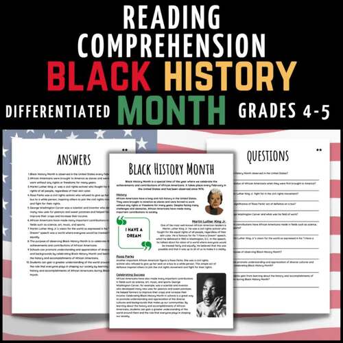 Black History Month Reading Comprehension | Close Reading by Organised ...