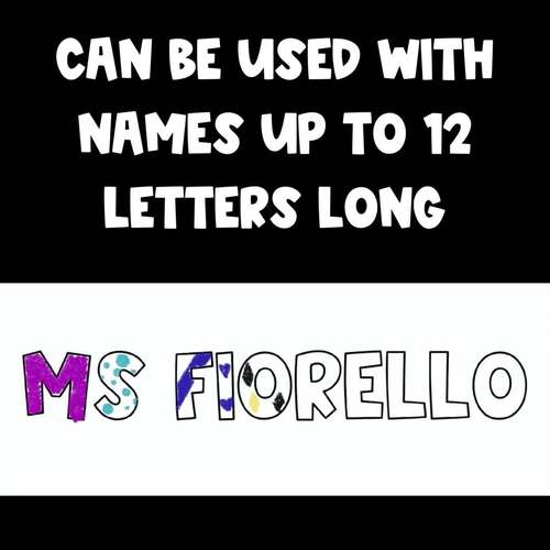 Back to School | All About Me | Name Glyph | Digital & Print by ...