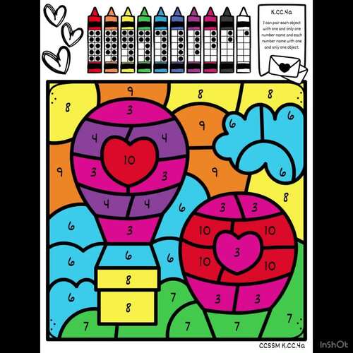 Numbers to 10 Subitizing No Prep Coloring Activities for PreK and ...