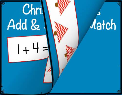 Christmas Trees Add & Subtract 0-10 Number Sentence Match | TPT