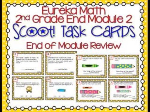 2nd Grade Math Module 2 Review Task Cards | Engage NY by Monkey Bars