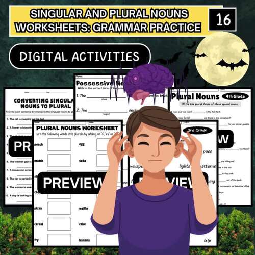 Singular and Plural Nouns Worksheets: Grammar Practice for All Ages