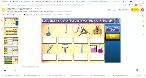 Laboratory Apparatus: Drag & Drop Worksheet: Google Slides+ Powerpoint ...