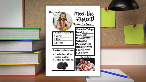 Meet the Student/Meet the Teacher Back to School Activity! by HolmRoom