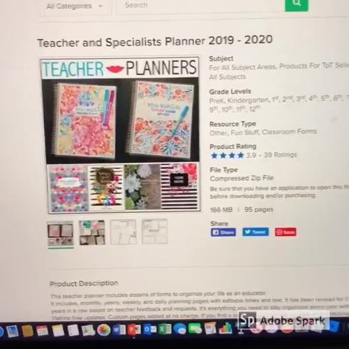 Teacher and Specialists Planner by The Counseling Teacher Brandy