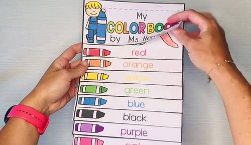 Colors Flip Book | Crayons | Learning Color Activities by Ms Herraiz