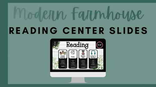 Modern Farmhouse Reading Center Station Rotation Slides Visual ...