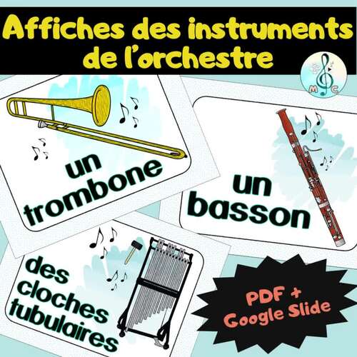 Orchestre: affiches des instruments (PDF) & fiches personnalisables ...