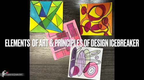 Middle School Art Icebreaker, Elements of Art & Principles of Design ...