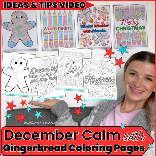 December Calm Gingerbread Man Coloring Pages Christmas Bulletin Board ...