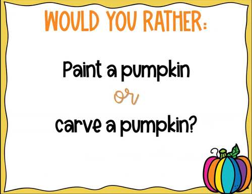 Fall Classroom Meeting Prompts | 30 Prompts | PowerPoint | Google Slides