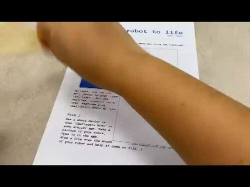 Unplugged algorithm Coding and drawing Build a robot then use Chatterpix®