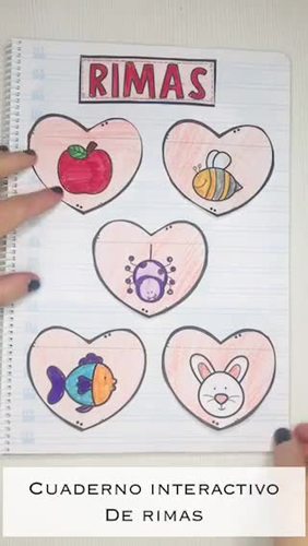 Rimas de San Valentín Hojas de trabajo | Valentine's Day Rhyming in Spanish