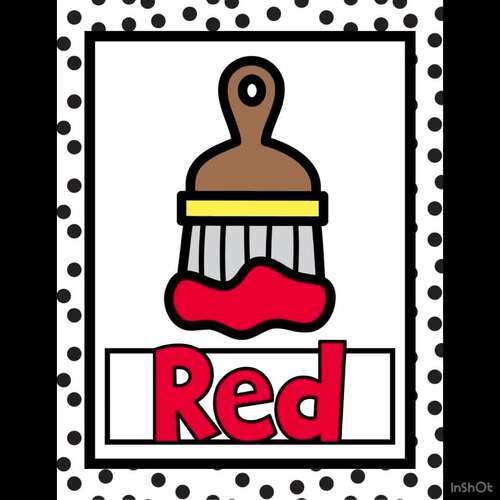 Color Word Posters for Classroom | Paint Theme | Bright & Fun Visuals