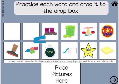 Back to School Articulation Scenes BOOM CARDS | Blends by Speechie Pals