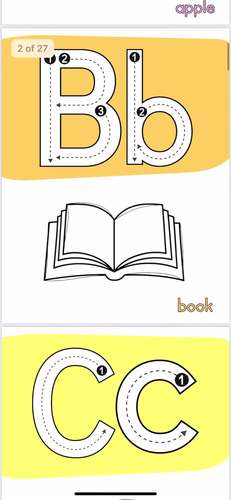 Trendy Rainbow Alphabet Posters | Letter Formation by Elementary My Davis