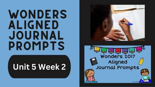 Wonders Aligned Journal Prompt Unit 5 Week 2 -Google Slides and PDF