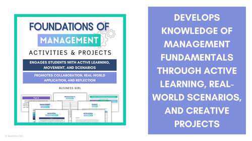 Foundations of Business Management Activity and Project Bundle by ...