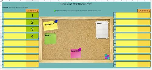 Positive Message Board Reveal - 16 Question Template by PAME Resources