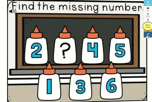 Back to School Missing Number Digital Game Boom Cards | TPT