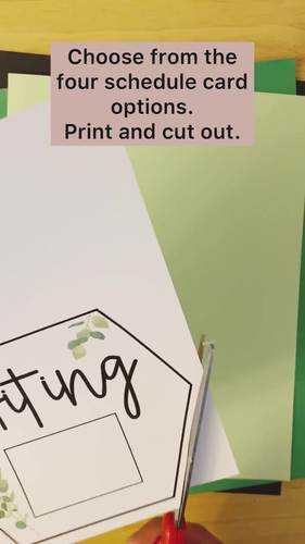 Plant Themed Schedule Cards - Editable! by Faith and 4th Grade | TpT