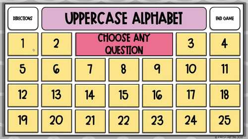 Uppercase Alphabet Game Show Review by KinderCrafting | TPT