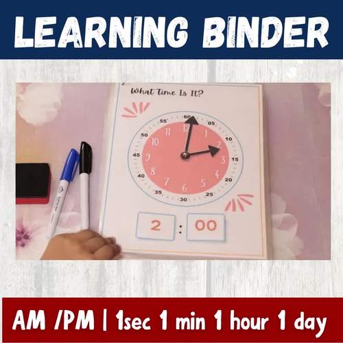 Telling Time adapted book Autism Special Education by Piggybooks