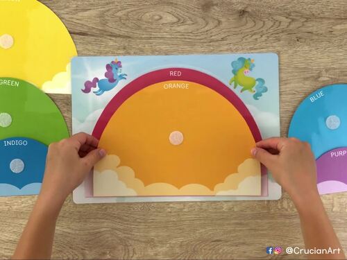 Build a Rainbow: Color Recognition Printable Activity for Kids by ...