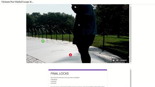 Vietnam War DIGITAL ESCAPE ROOM for Google Drive® Distance Learning