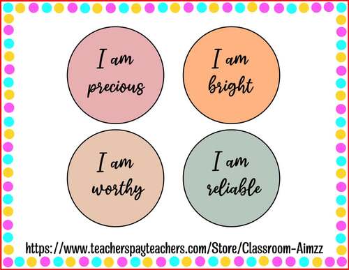 Affirmation Station, Editable Student Positive Affirmation Station ...