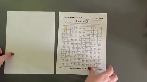 Color to 50, 100, 120 Math Independent Work by Teaching Littles with ...