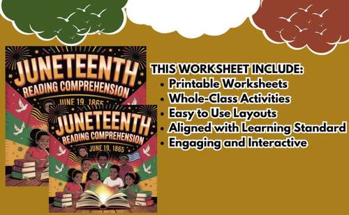 June Juneteenth Reading Comprehension Passage Activities 2nd,3rd,4th ...