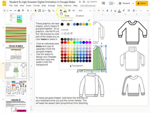 Ugly Christmas Sweater Digital Animation Project | Digital Stop Motion