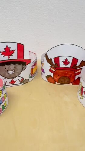 Happy Canada Day Hats – Printable Crown Craft for Kids | Headbrand