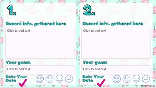 Speed Dating [Character Analysis & Role Play] Google Slides by MrsParkShine