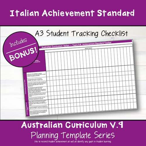 V9 Australian Curriculum Italian ACHIEVEMENT STANDARD CHECKLIST – Years 5-6