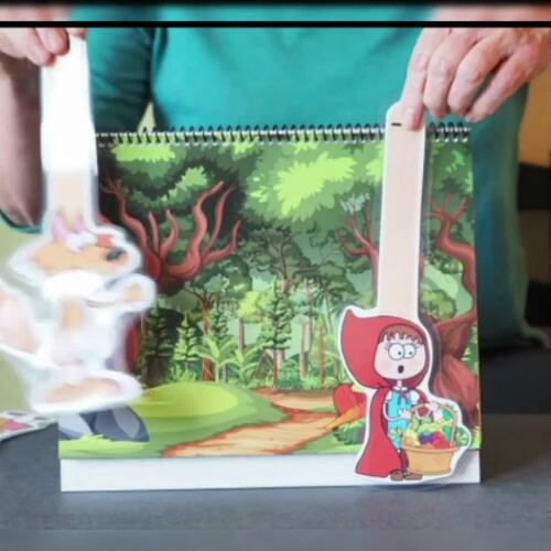 Little Red and Big Bad Instant Puppet Show by Coralie Leue | TPT