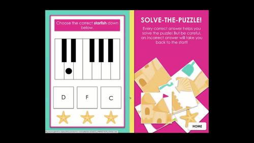 At the Beach | Piano Keyboard BUNDLE | Interactive Digital Music Game