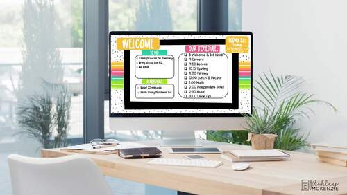 Neon Brights Slide Templates | Distance Learning | for Google Slides