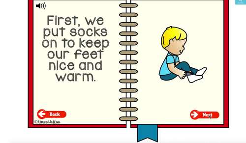 Snow Day Winter Interactive Story Speech Boom Cards™ by Aimee Walton