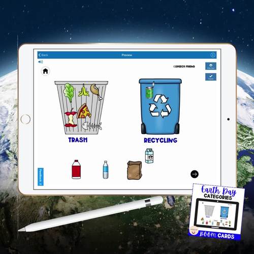 Earth Day Categories Boom Cards by Speech Friend | TPT