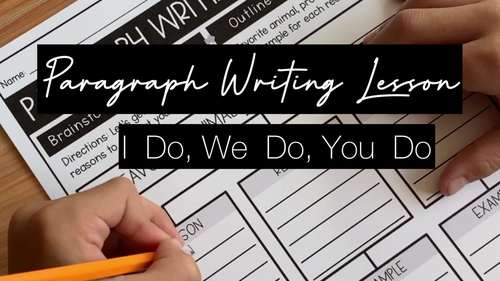 How To Write A Paragraph Lesson Worksheets Printable Digital