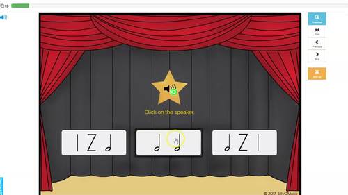 What's That Rhythm? Half Note - STICK NOTATION - Music BOOM Cards