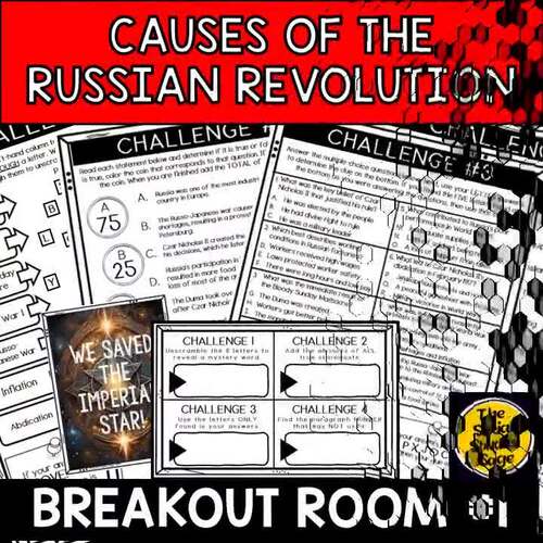 Causes of the Russian Revolution Breakout Room - Reading Comprehension ...