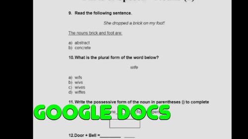 Grammar Practice Bundle: Nouns, Verbs, Adjectives, Prefixes, Sentence ...