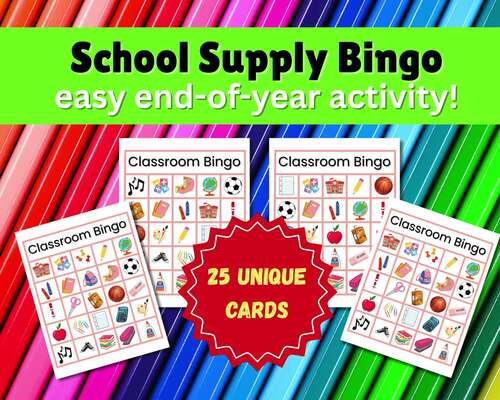 Classroom Bingo | Easy, No-Prep End-of-Year Activity | Elementary ...