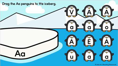 Phonics Games Letter Recognition PENGUIN Letter Match Phonics ...