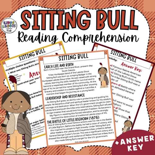 Sitting Bull Biography Reading Comprehension | American Social Studies ...