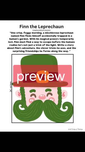 Spring/ St Patrick's Day Craft/ Activity: Leprechaun craft/writing
