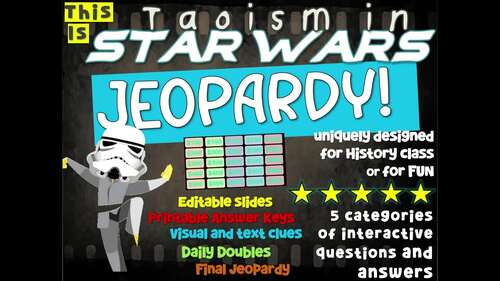 Buddhism in Star Wars JEOPARDY - interactive slides with printable ...